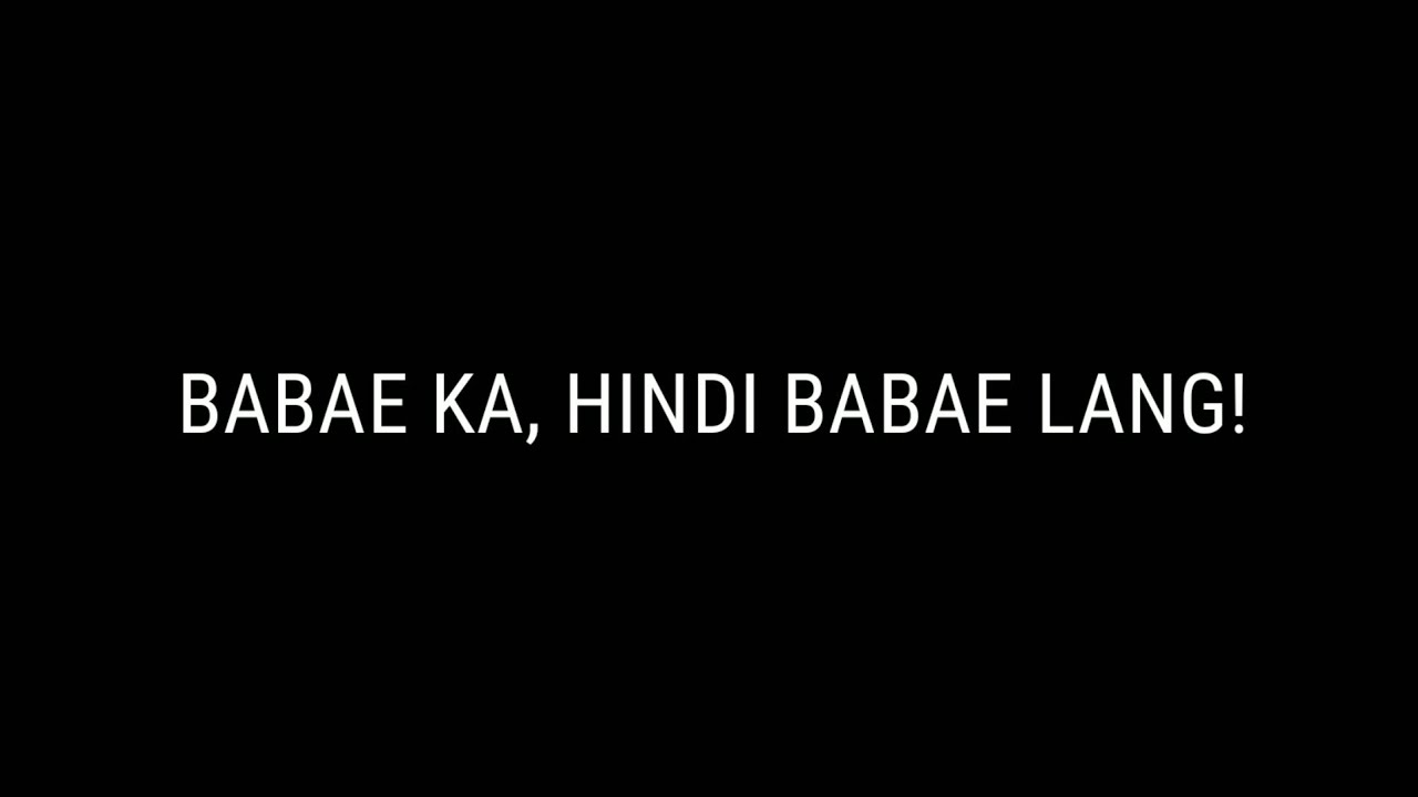 Babae Ka Hindi Babae Lang Bsed Video Advocacy Youtube