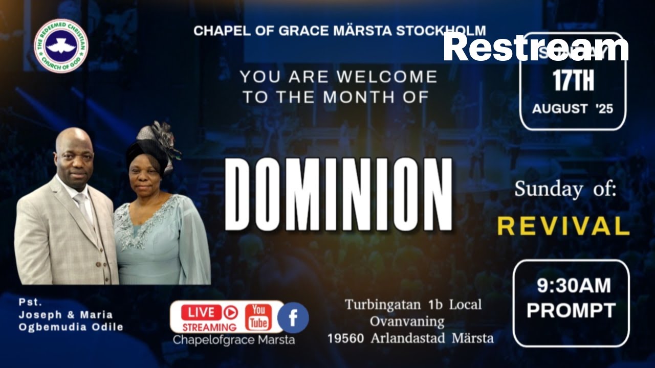 RCCG Chapel of Grace - Märsta - YouTube