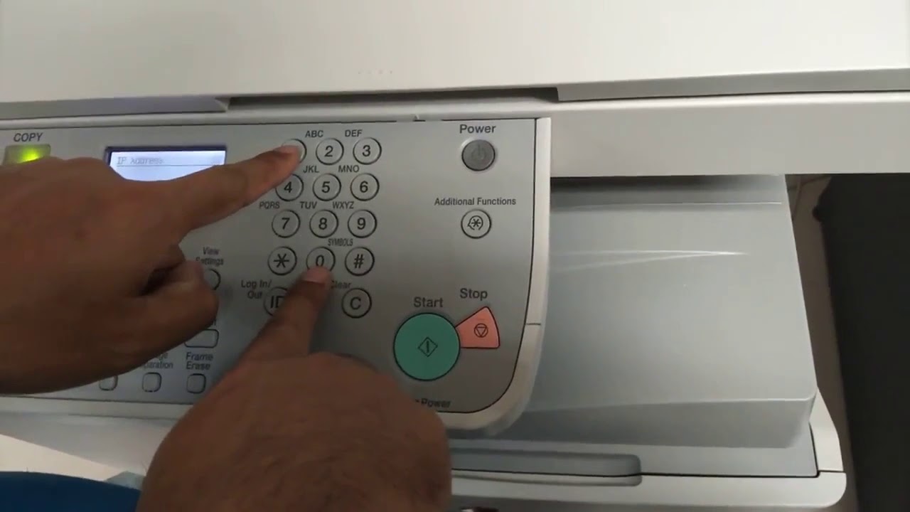 How to Set IP Canon imageRUNNER 2420L - YouTube