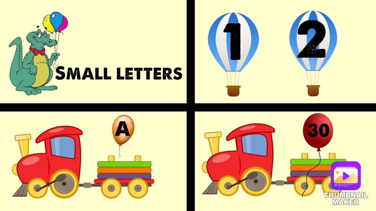 Small and capital letters -- numbers (1 to 20 ) and (1 to 30) -- learn ...