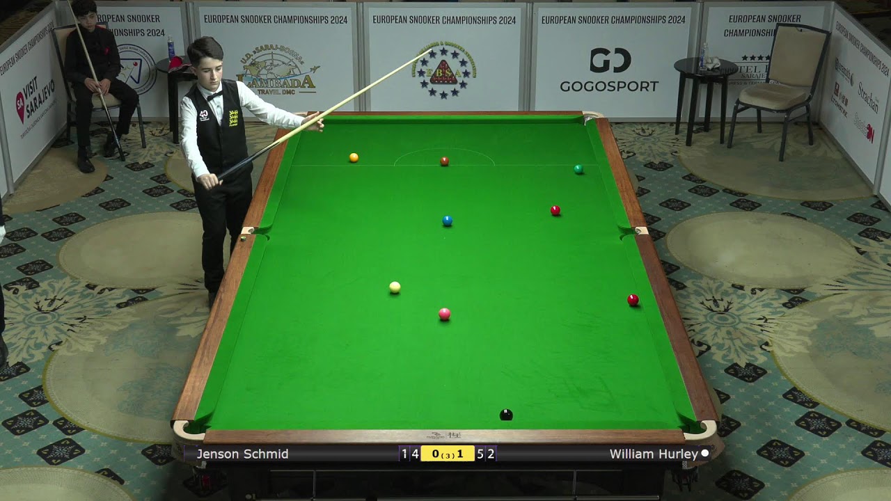 European Snooker Championship - U16 Groups: Jenson Schmid vs William ...
