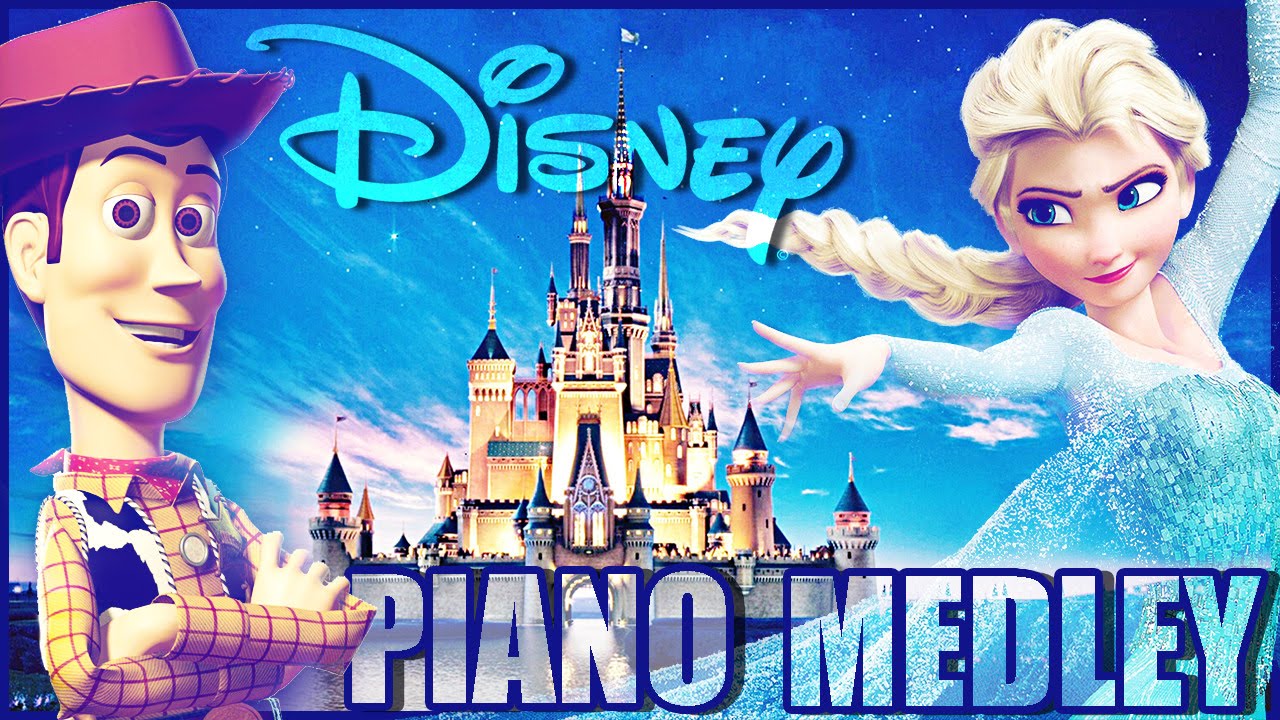 DISNEY PIANO MEDLEY - Mash-Up of 14 songs - YouTube