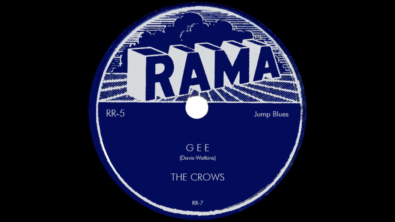 The Crows - Gee [Rama RR-5. 78 rpm, 1953, AES curve] - YouTube