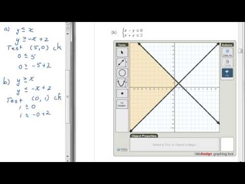 Graphing Inequalities based on 2 Linear Equations - YouTube