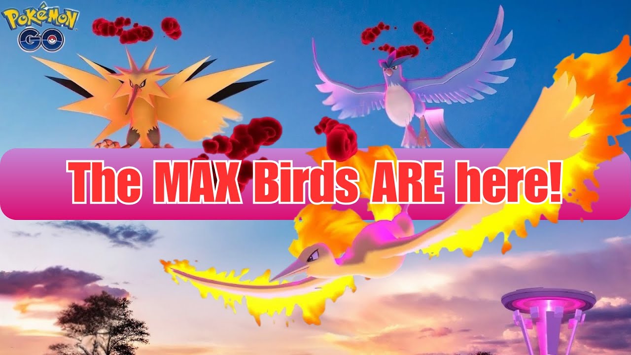 POKEMON GO - Legendary Flight - the MAX birds are here! - YouTube