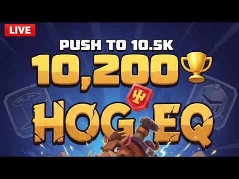 UNSTOPPABLE CYCLE! ⚡ 10.2k Trophies with Hog EQ Evolution - YouTube