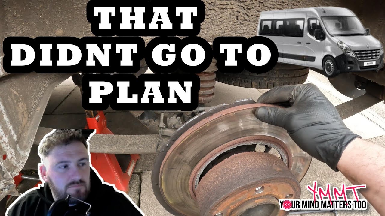 Renault master rear brakes - YouTube