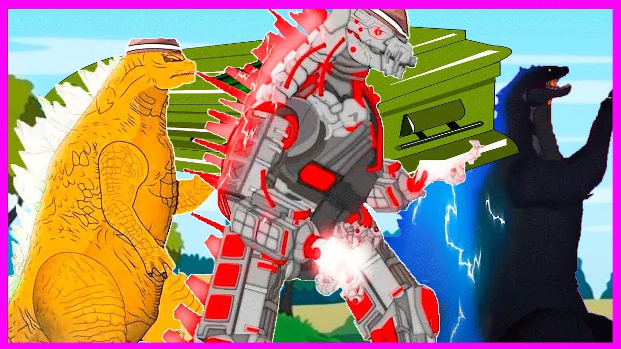 Godzilla & Shin Godzilla & PAC MAN VS Godzilla Baby Coffin Dance Song ...