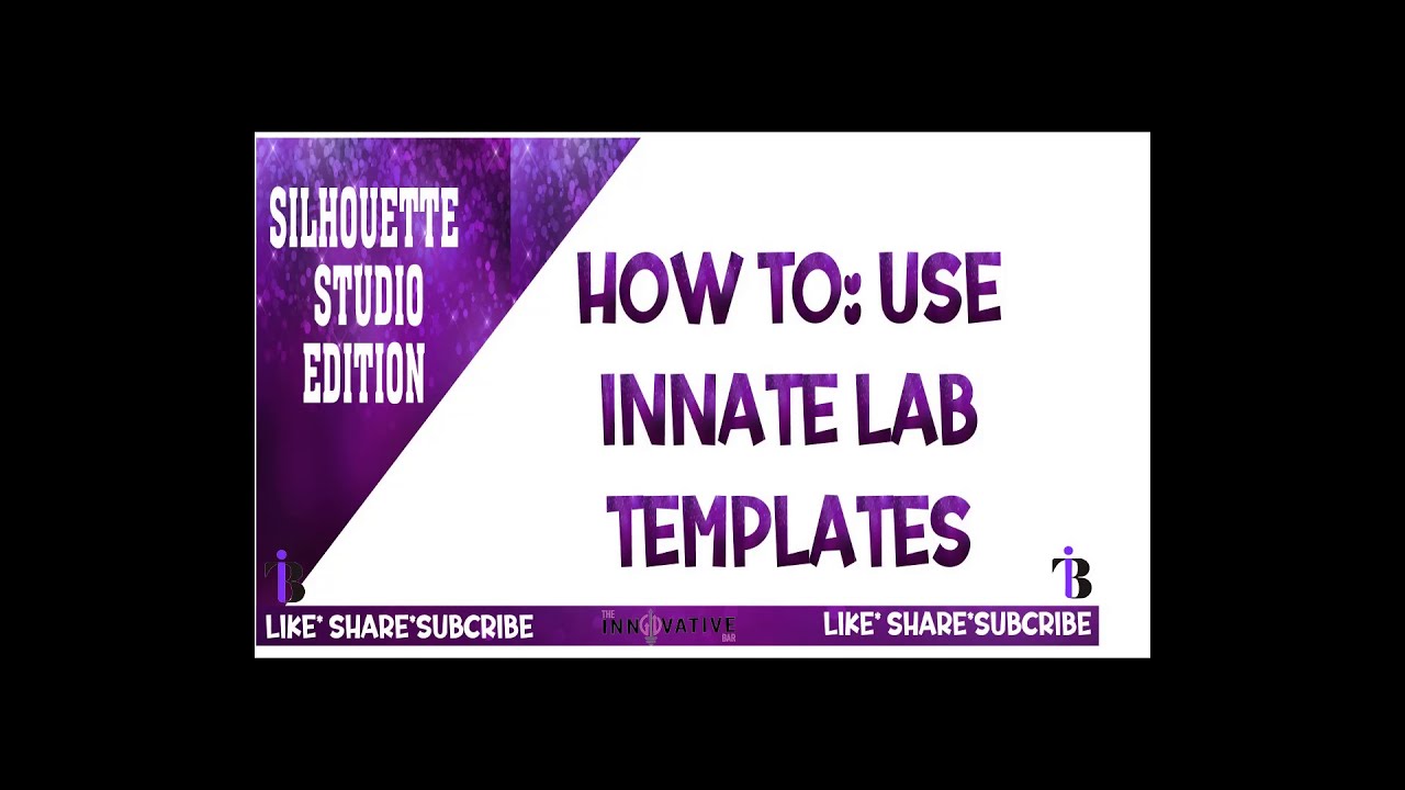 How to: use innate lab templates in silhouette - YouTube