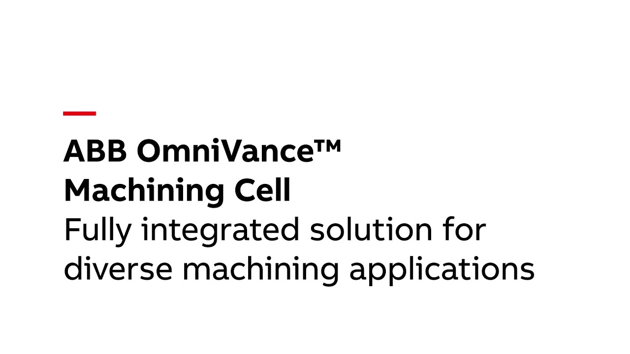 ABB OmniVance Machining Cell - YouTube