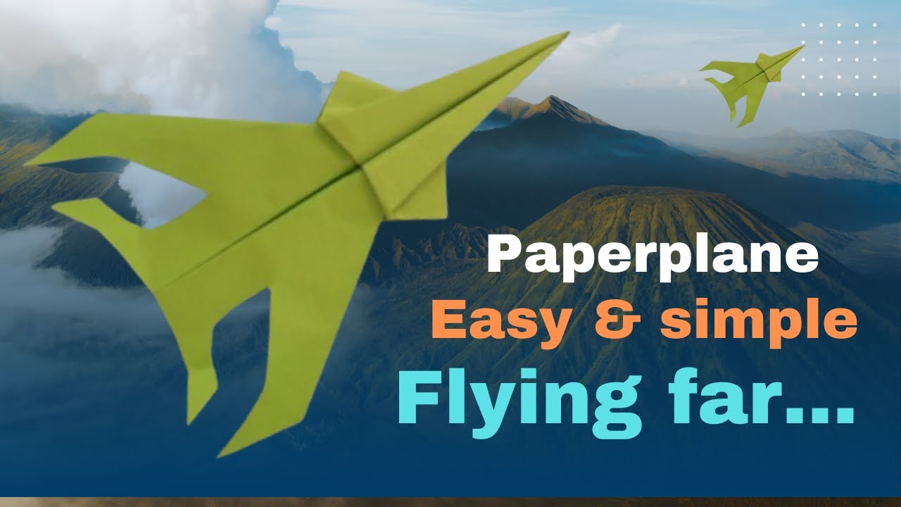 How to Make a Super Easy Paper Jet Plane! Fly Far and Very Fast! - YouTube