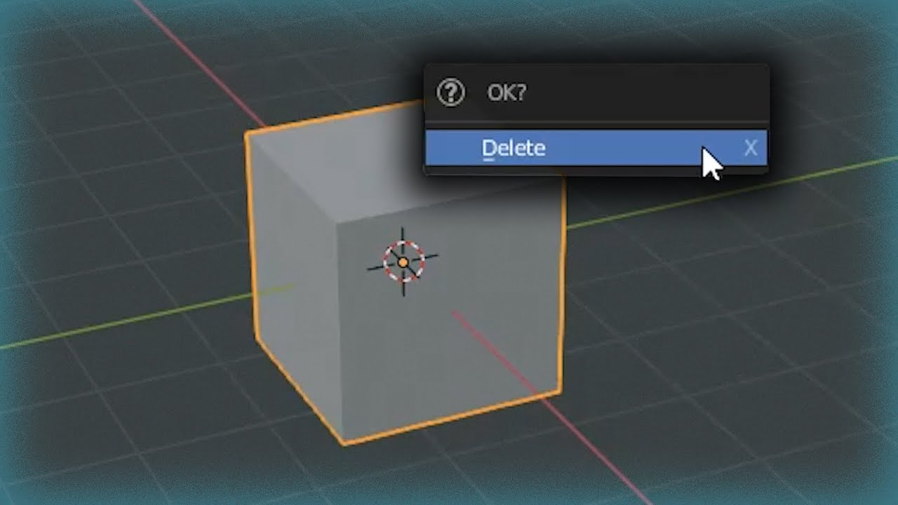 delete the cube - YouTube