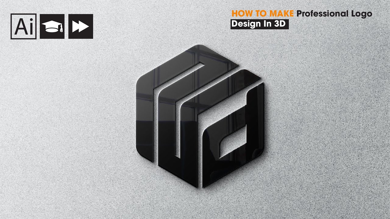 How To Make Any Custom Letters Logo Template With 3D Cube Adobe ...