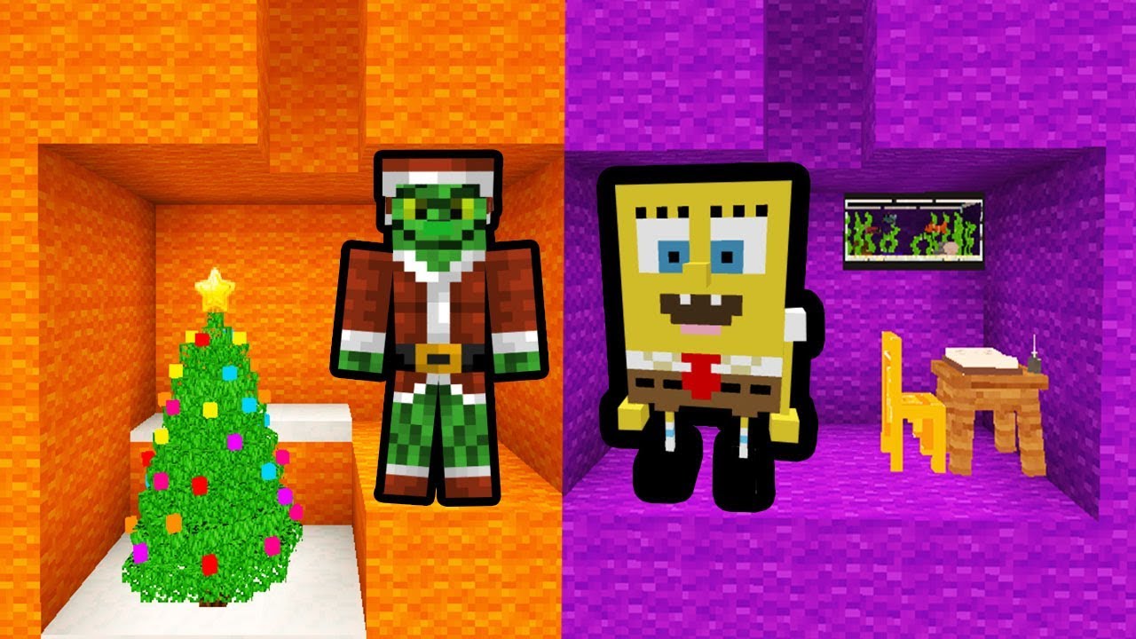 WEJŚCIE SPONGEBOB WEJŚCIE GRINCH - MINECRAFT ! - YouTube