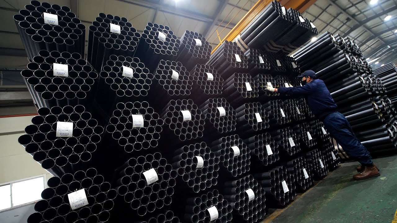 다양한 규격의 강관 만드는 과정. 한국의 재료관 공장 / Amazing Korean steel pipes factory ...