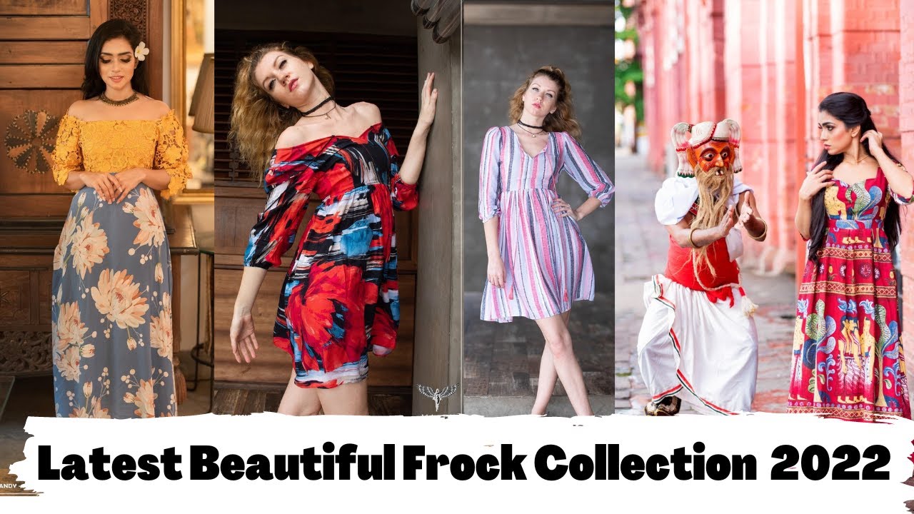 Latest Beautiful frock collection I අලුත්ම ලස්සන ගවුම් විලාසිතා 2022 ...