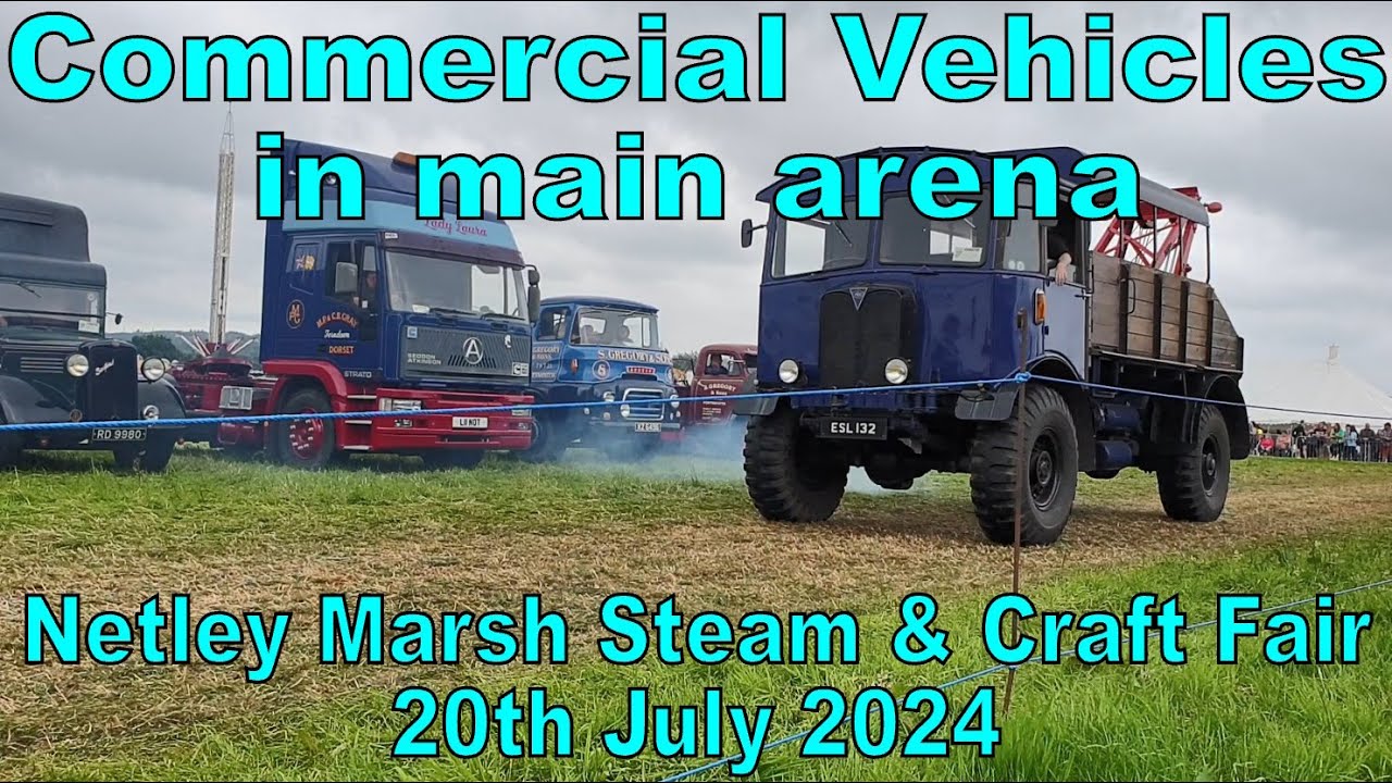 Commercial Vehicles at Netley Marsh NMSCS 2024 steam rally - YouTube