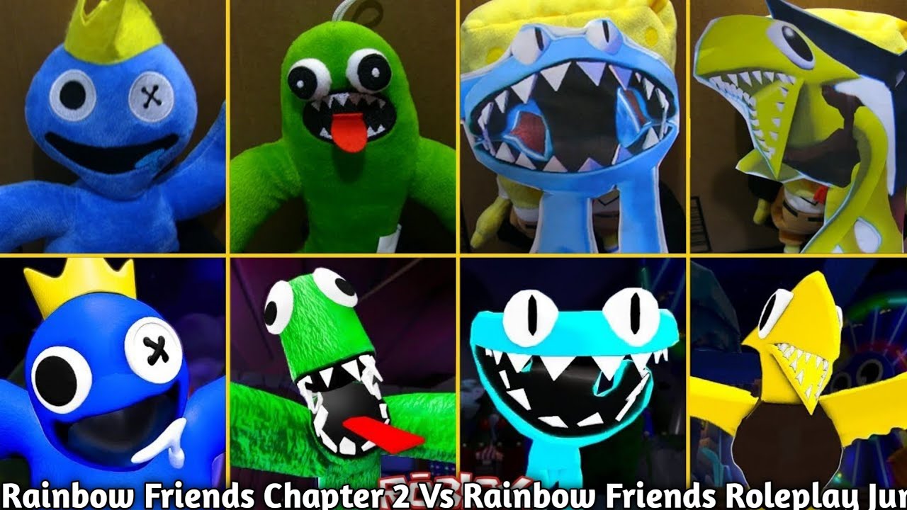 Rainbow Friends Chapter 2 Vs Rainbow Friends Roleplay all badges # ...