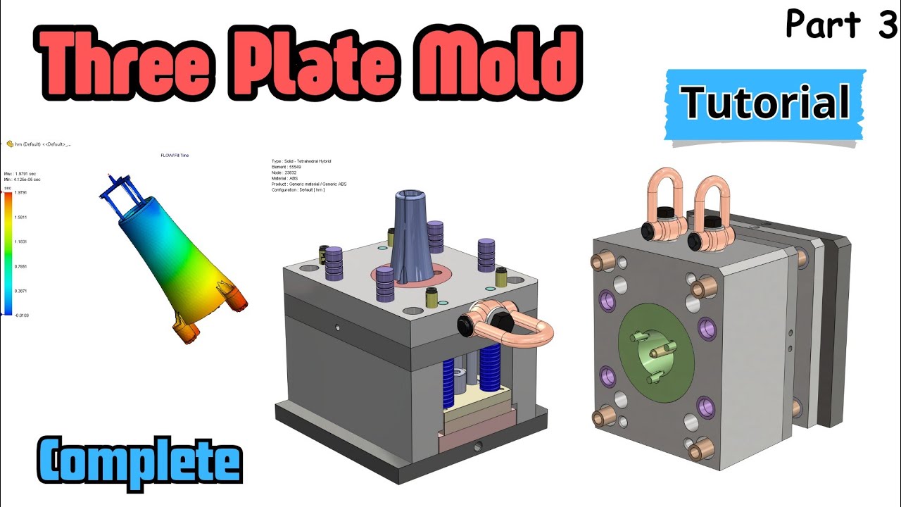Expert Guide to Three Plate Mold Design for Horn - YouTube