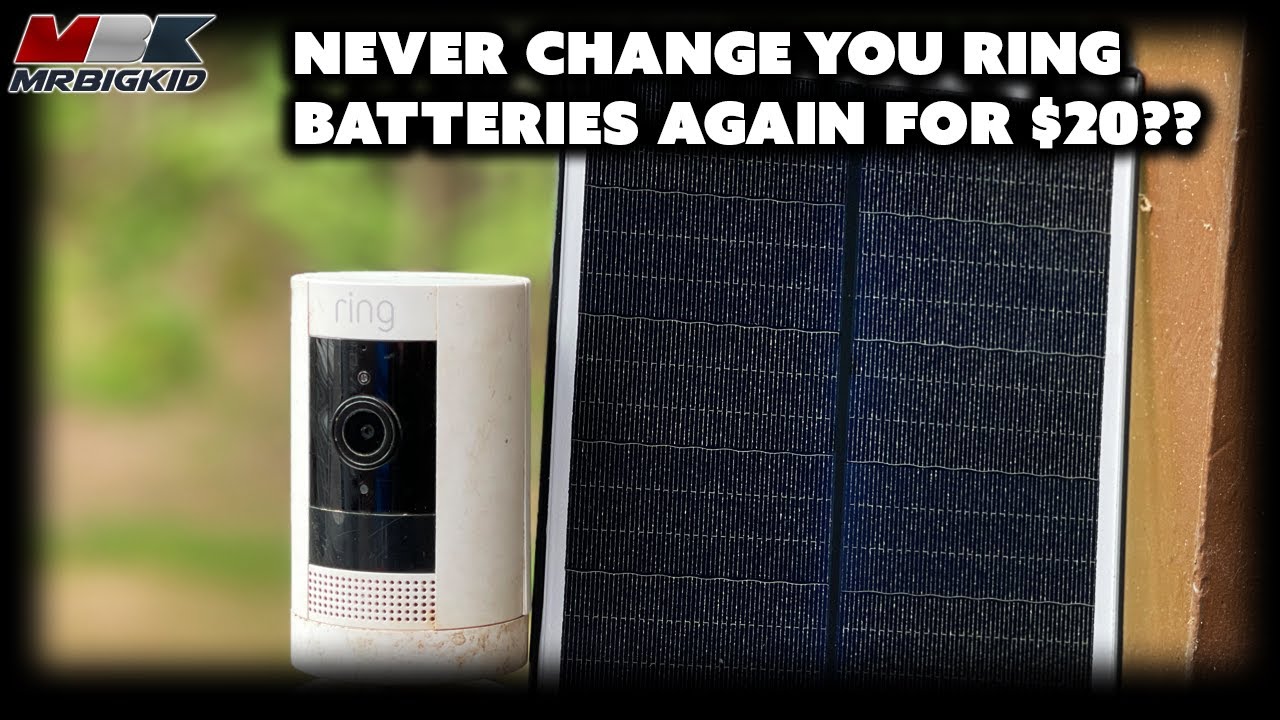 Make your Ring Camera Battery Last FOREVER with this CHEAP solar panel ...