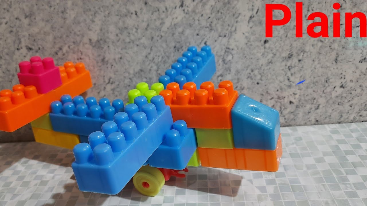 How To Make A Plane With Toy Blocks | KIDS TOYS PLAY - YouTube