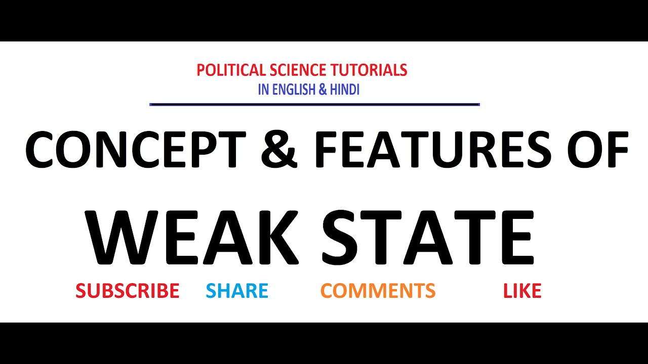Concept and Features of Weak State - YouTube