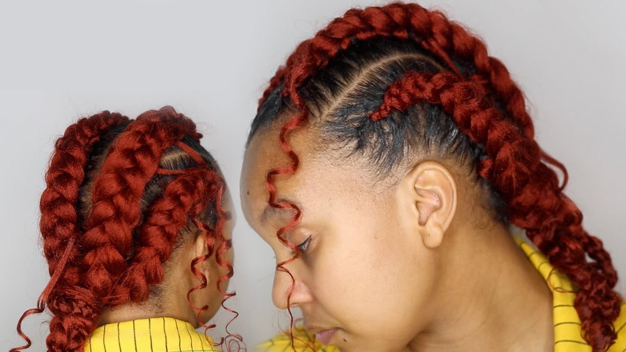 Wispy NO HEAT Butterfly Braids With Extensions | Puffy French Braid ...