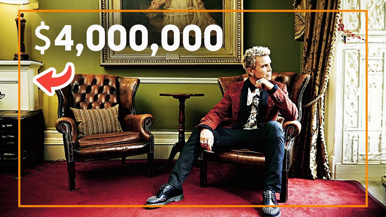 Billy Idol's $4 Million Hollywood Home | Classic Rock Star Living - YouTube
