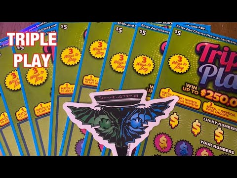 Triple Play Tickets‼️ California Lottery Scratchers🤞🍀🍀🍀 - YouTube