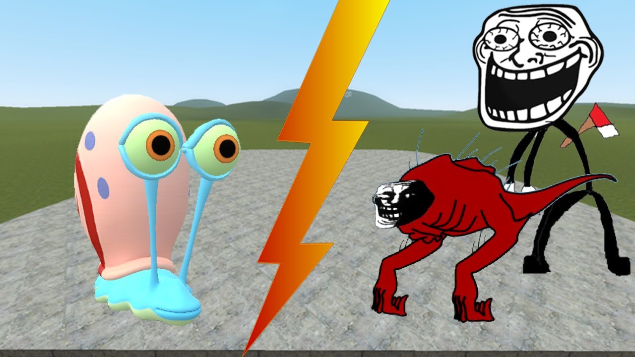 Spongebob(Gary) vs Super Trollge (The OutRunning Nightmare) - Garry's ...