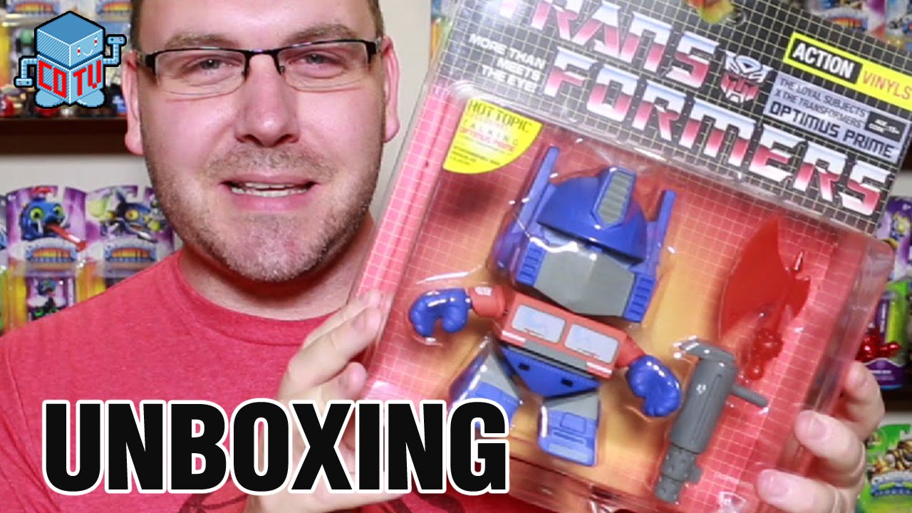 Transformers Talking Optimus Prime Vinyl Figure Unboxing - YouTube