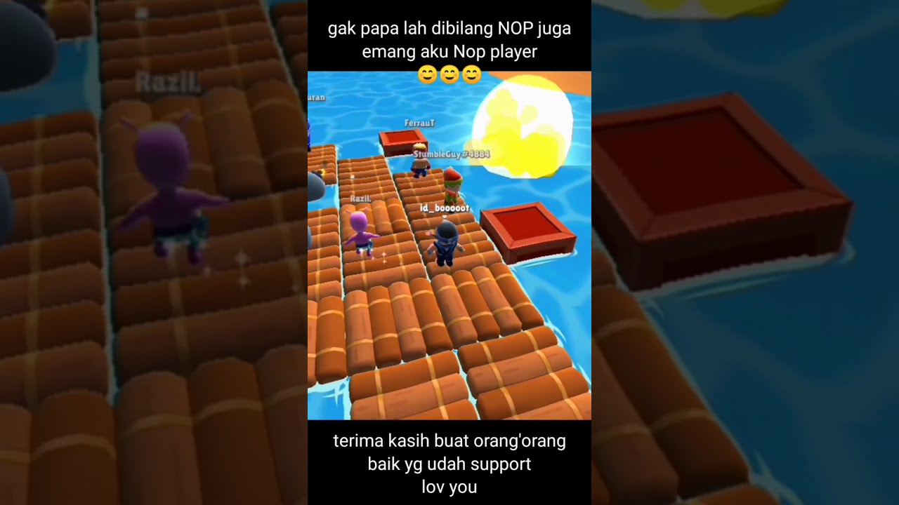 STUMBLE GUYS, EPS 181 NINJA KAI TERKENA EMOTE IBLIS DI MAP BOMBARDMENT ...