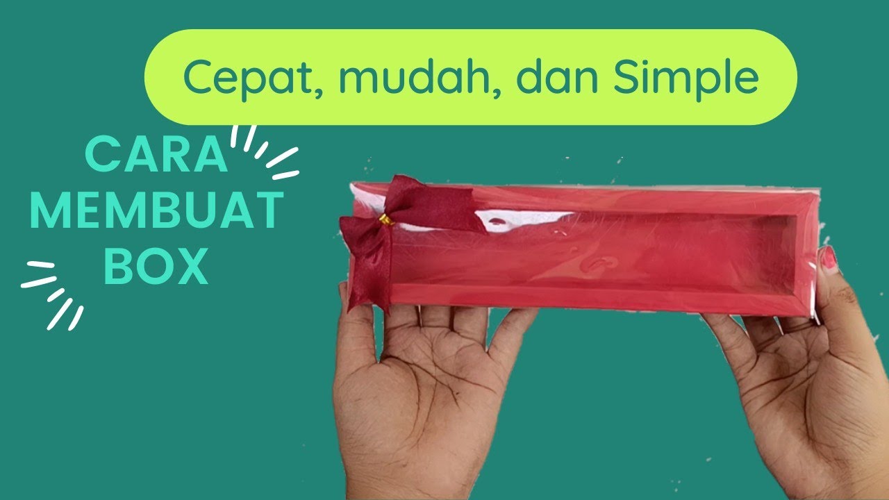 CARA MEMBUAT BOX COKLAT YANG MUDAH DAN SIMPLE - YouTube