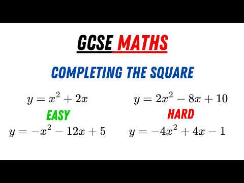 EASY to HARD 4 Completing The Square Questions | GCSE Maths
