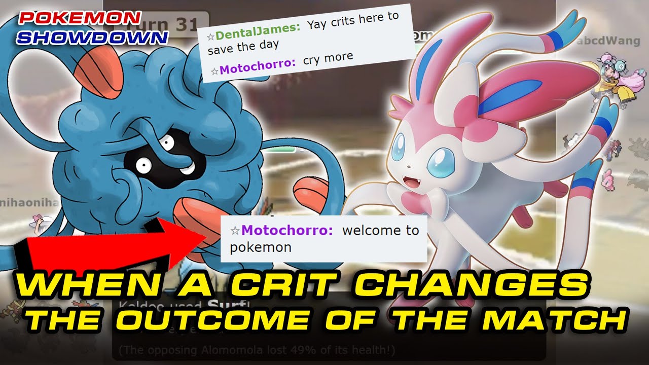 WHEN A CRIT CHANGES THE OUTCOME OF THE MATCH | Pokemon Showdown | - YouTube