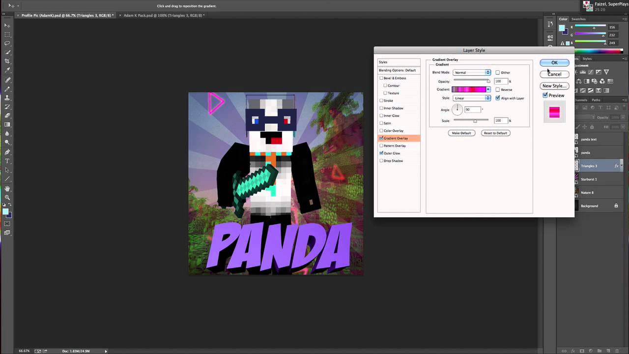 SpeedArt #5 PandaMC - YouTube