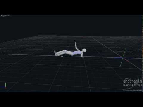 Endorphin Ragdoll behaviors + animation blend test - YouTube