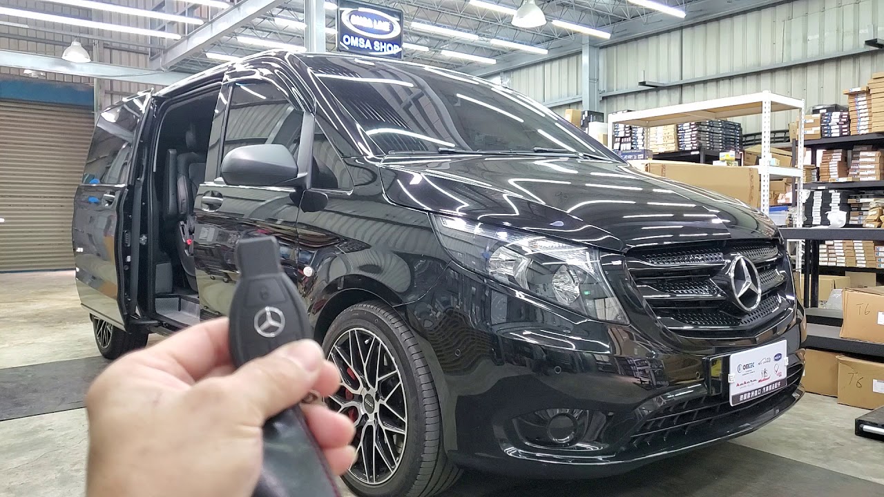 BENZ W447 VITO 加裝歐洲生產原裝進口 電動滑門套件，實測功能展示影片 - YouTube