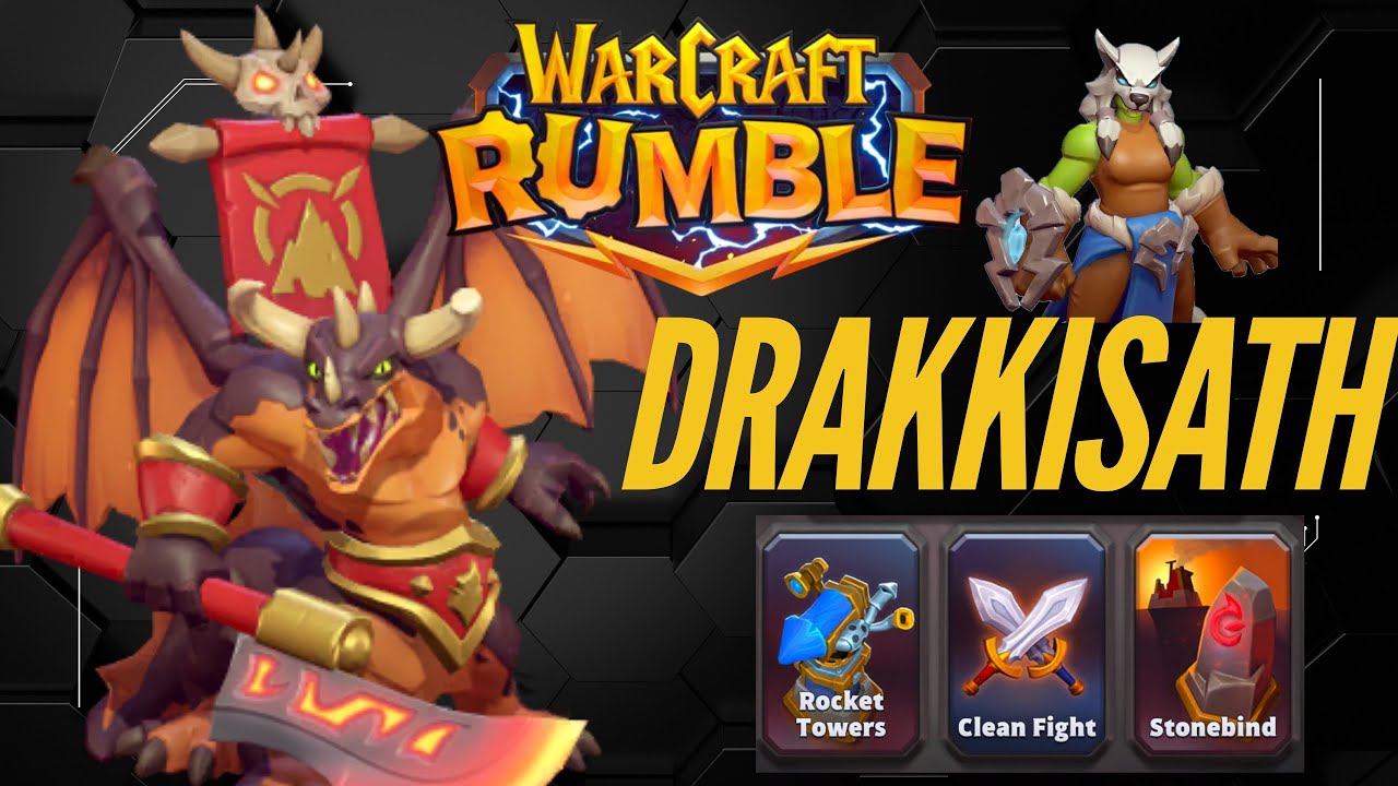 Warcraft Rumble PvP : Turtle Drakkisath is here Road to 5500+ Part 1 ...