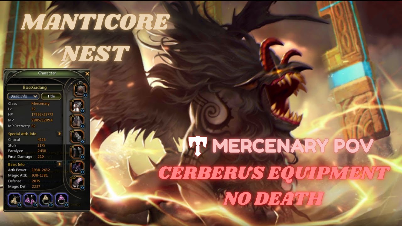 Manticore Nest | Dragon Nest Classic [Mercenary POV] - YouTube