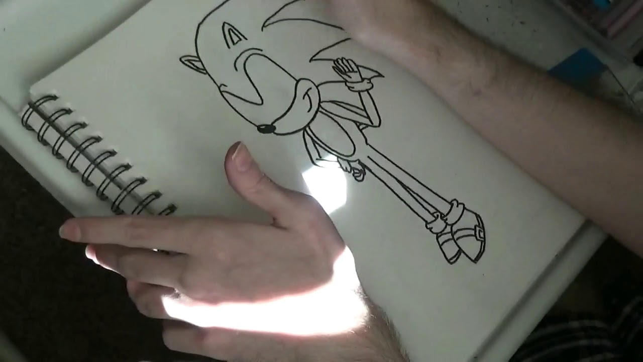 Speed Drawing - Sonic the Hedgehog (Sonic the Hedgehog) - YouTube