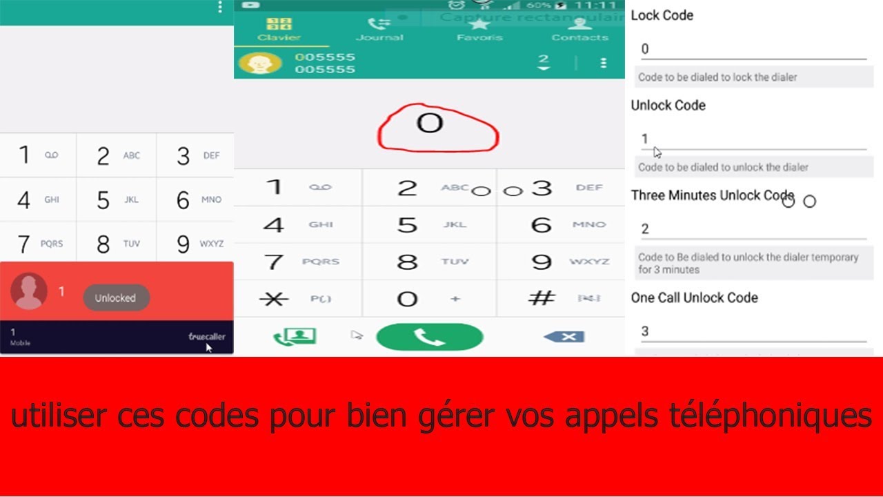 ces codes bloquent et débloquent les appels téléphonique sur Android ...