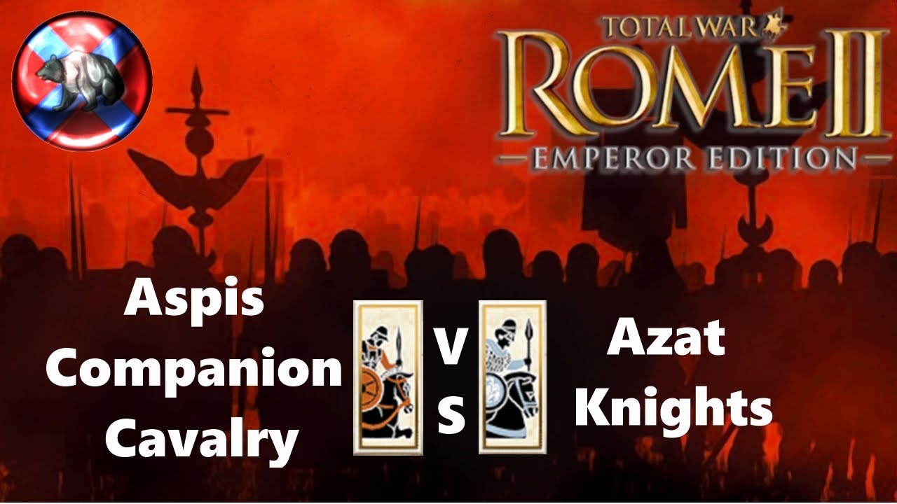 Total War Rome 2 Aspis Companion Cavalry VS Azat Knights - YouTube