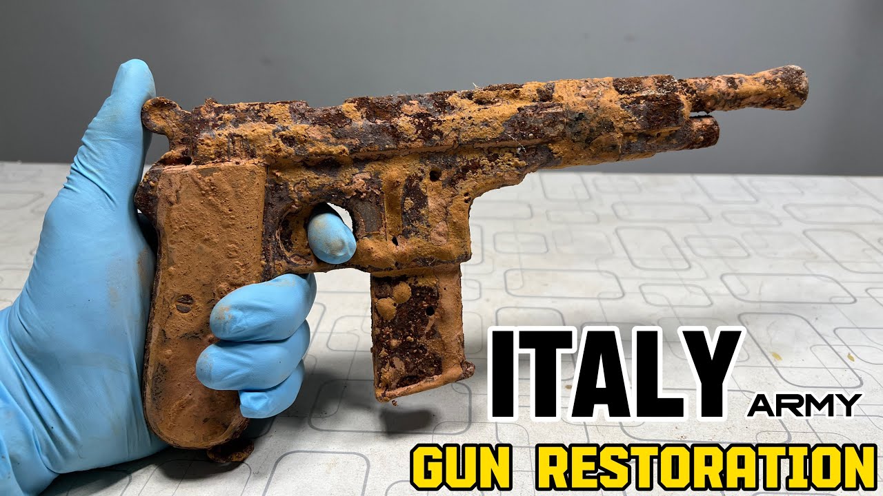 ITALY 30 Bore pistol Restoration , Old ITALY Army Pistol Restoration ...