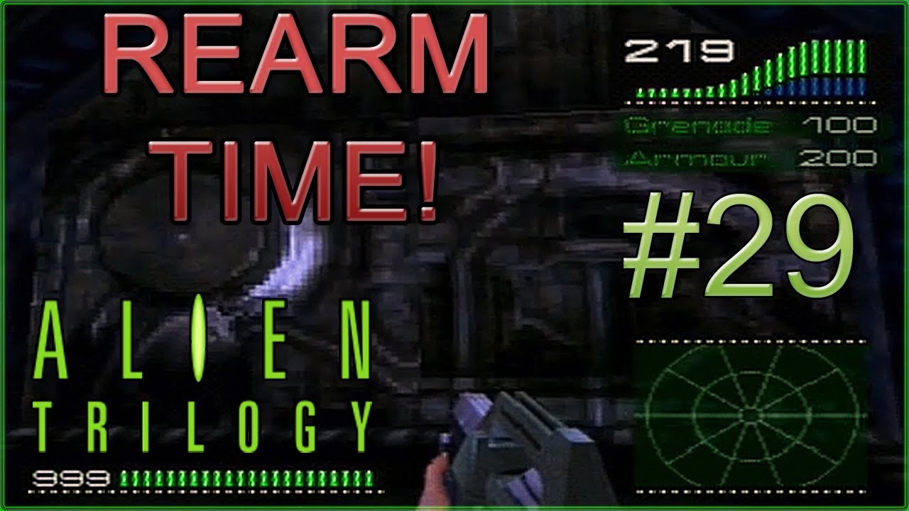 Rearm Time! - Section 3 - Level 9 - Alien Trilogy (PS1) - Gameplay ...