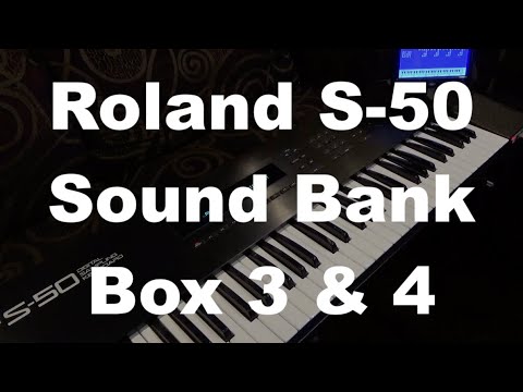Roland S-50 Sampler RSB Sound Library Box 3 and Box 4 - YouTube