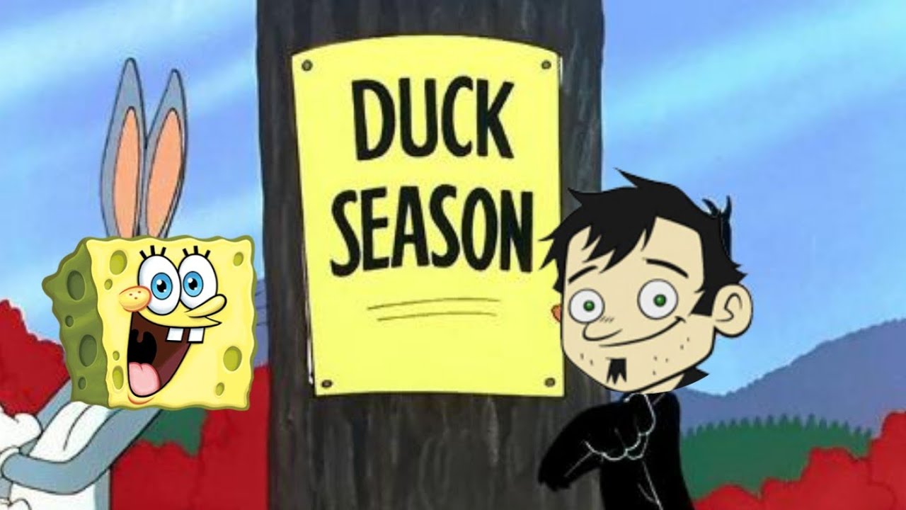 Looney Tunes - Duck Season Wabbit Season But It's SpongeBob & Dan Vs ...