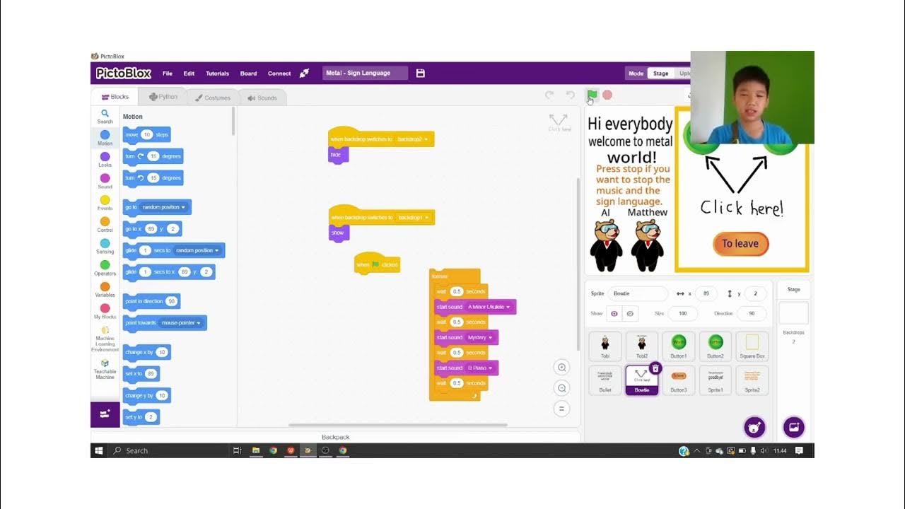 Sign Language in PictoBlox | Codeavour 2023 AI - YouTube