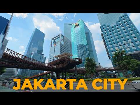 Jakarta Cityscape Walking Tour 2026 | 4K HDR ASMR | Downtown Jakarta, Indonesia