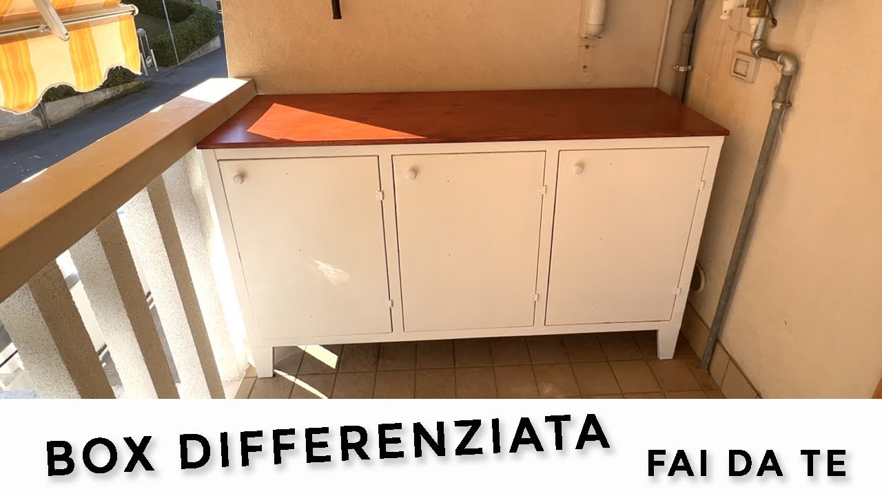 Box contenitore per raccolta differenziata fai da te - mobile per i ...